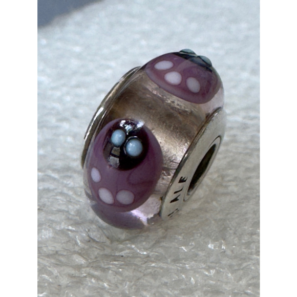 Pandora | Jewelry | Authentic Pandora 79652 Purple Murano Glass Ladybug ...